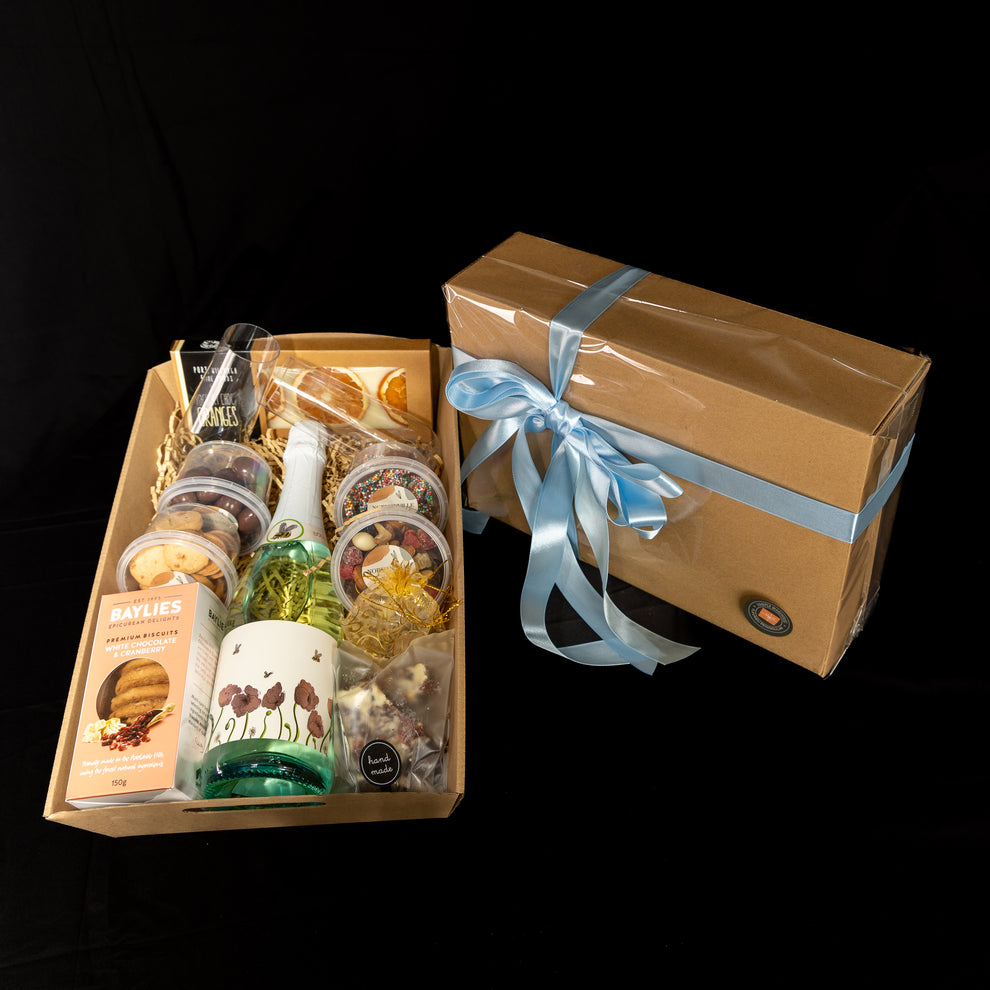 Cookies Chocolate and Bubbles Hamper – Hamper Warehouse